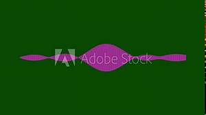 Sound waveform spectrum animation in bars, green screen audio equalizer visualization, 4K seamless loop music motion graphics.