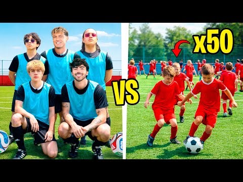 JUGAMOS UN PARTIDO DE FUTBOL CONTRA 50 NIÑOS!