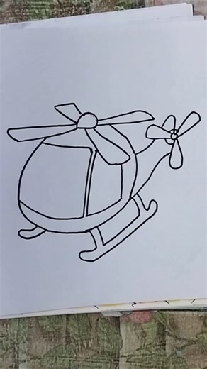 Helicopter Drawing Easy For Kids 🚁 #shorts #helicopter #art #viral #drawing #trending #youtubeshorts