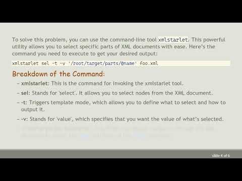 How to Print Attribute Values from XML Using xmlstarlet