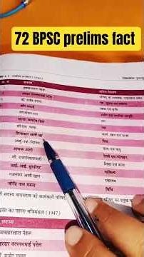 72 BPSC prelims fact #viral