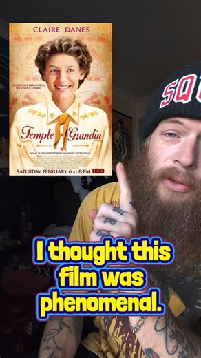 Squid Centauri on Instagram: "Temple Grandin (MOVIE REVIEW) 🎬🎥 What a great movie! Instantly into my Top 10 of all time. Great acting, great writing, a great story & a great woman. A great life! Watch this film. 🔰🔰🔰🔰🔰🔰🔰🔰🔰🔰🔰 #TempleGrandin #TempleGrandinReview #TempleGrandinMovie #TempleGrandinFilm #ClaireDanes #AutismRepresentation #AutismAwareness #AutisticVoices #BiopicReview #MovieReview #FilmAnalysis #TrueStoryFilm #Neurodiversity #AnimalHusbandry #CattleIndustry #AgricultureHis