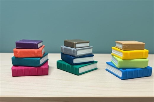 Book Stack Fidget Clicker - Colorful Mini Book Keychain - Etsy