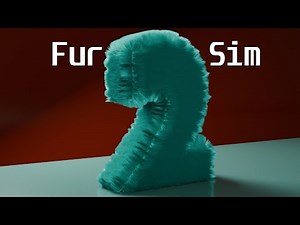 BBC2 Fluffy Dog Ident, Fur Sim, Recreated In 4k Made In Blender 4.2.3