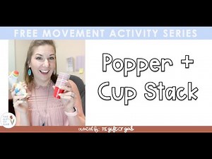 Popper Cup Knock Down Movement Activity for Speech Therapy