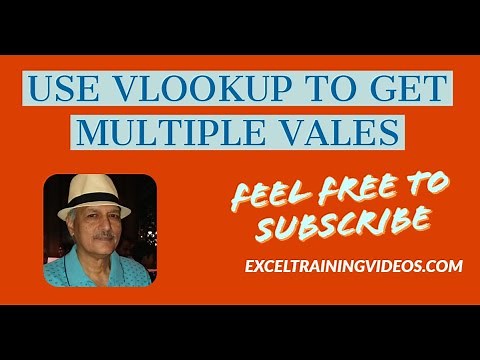 How to use VLookup to get multiple values