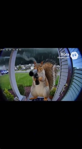 what a crazy squirrel