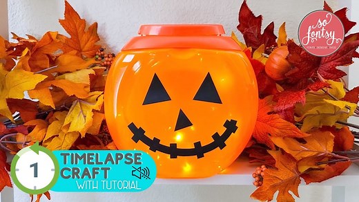 Love this upcycle! Turn a Tide Pods Container into a pumpkin with just four pieces of vinyl! Pumpkin face can be found 👉https://sofontsy.com/products/kids-fall-and-winter-svg-bundle The step by step tutorial can be found here 🎃 https://sofontsy.com/blogs/tutorials/kids-fall-craft-upcycled-jack-o-lantern-containers | So Fontsy