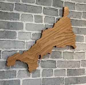 Large Cornwall Map Wall Art. Solid Oak Map of Cornwall - Sustainable Wooden Wall Art. Choice of Size. - Etsy UK