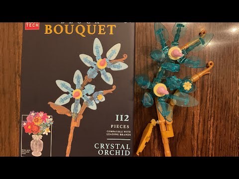 Let’s Build Block Tech Block Bouquet Crystal Orchid LEGO Compatible Building Blocks from Five Below