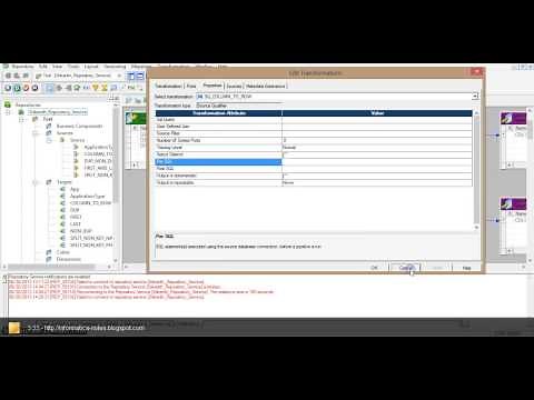 Informatica pre and post sql