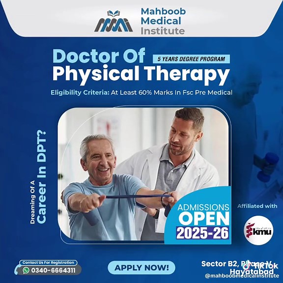 Doctor of Physical Therapy Program at Mahboob Medical Institute