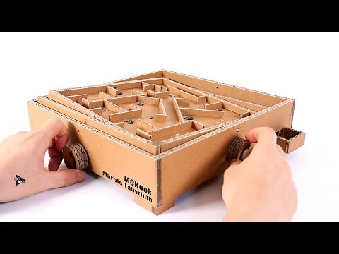 How to Make Marble Labyrinth Game | Amazing Cardboard Board Game
