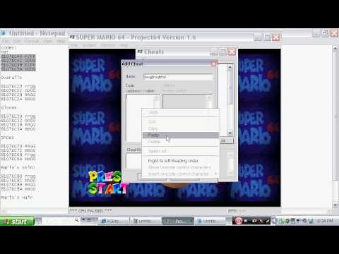 How to make a super mario 64 color code