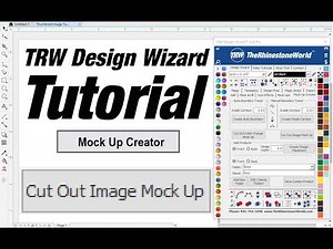 Mock Up Creator | Create Contour Cut Out Image Mock Up | TRW Design Wizard 5.0 Pro Vector Software