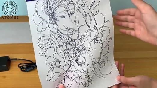 How to use tattoo transfer machine?