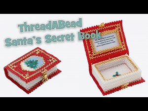 ThreadABead Santas Secret Book Ornament Pattern