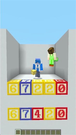 Guess the Number in Minecraft #shorts