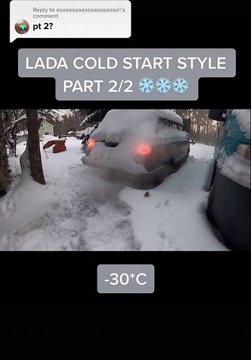 Reply to @essoessoessoessoesso LADA COLD START STYLE PART 2/2 ❄️❄️❄️ #lada #coldstart #coldstart_clip #russia