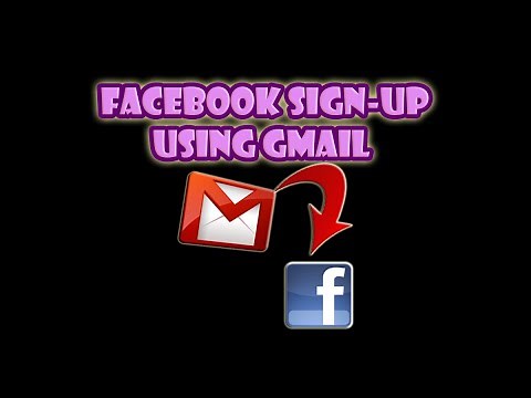 Facebook sign up using Gmail account