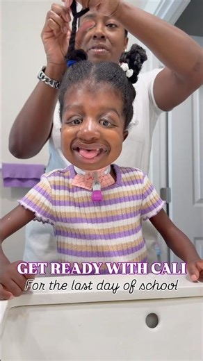 GET READY WITH CALI| LAST DAY OF SCHOOL #throwback #toddlerhair