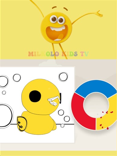 Dibuja con Colourblocks Amarillo | Milkolo Kids TV
