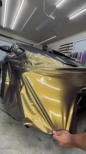 Custom Widebody Corolla Wrap in Antique Black Gold | ParadoxWraps