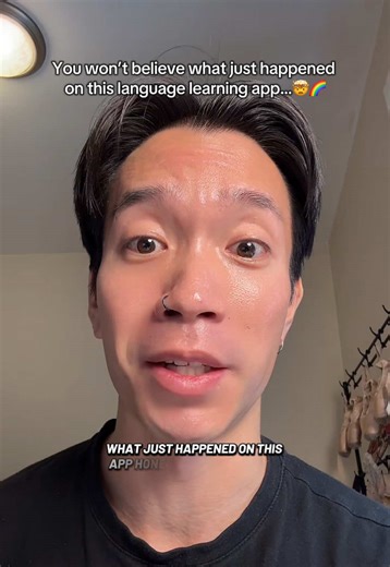 What just happened on this language learning app honestly blew my mind…🤯🌈 Come on inclusivity 🩷 #languagelearning #languagetips #languages