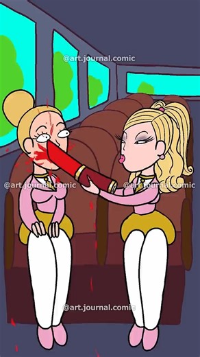 POV: bestie applying lipstick on the school bus