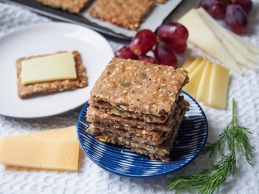 These Swedish crispbread (found across Scandinavia) are really easy to make, with a great crunch, and packed with good-for-you seeds and rye. A great snack or cheeseboard addition. https://www.carolinescooking.com/swedish-crispbread-rye-seed-crackers/ | Caroline's Cooking