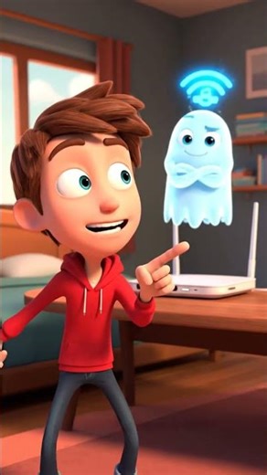 Our WiFi Was Slow… Then THIS Ghost Appeared 👻📶 #3danimation #ghost