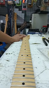 Maple telecaster neck re- fret to steinless steel.. Nonuz Guitars Luthier Repairs Kuala Lumpur Malaysia WhatsApp 0176460900 | Nonuz Guitar Centre | Facebook