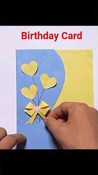 DIY Birthday Card Idea || Handmade Greeting Card || Paper Craft for Birthday