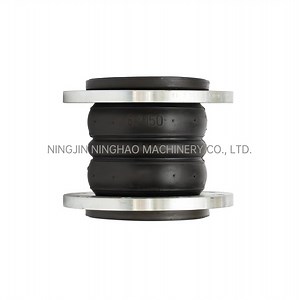 [Hot Item] Double Sphere Rubber Expansion Bellows Pipe Expansion Joint with Pipe Fittings