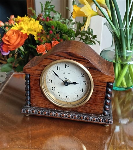 Antique Oak George V Clock/timepiece, Replacement Working Quartz Movement - Etsy UK