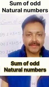 Sum of odd consecutive Natural numbers #education #maths #students #oddnaturalnumbers#sumation