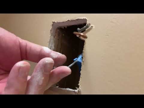 How to Replace a Single Gang Electrical Box in-wall.