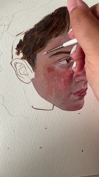 Acrylic Portrait Painting Process Tutorial