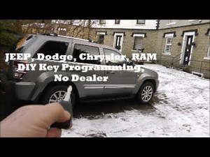 Jeep Grand Cherokee WK (UK Spec 3.0CRD): DIY Key Programming At Home