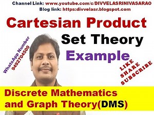 Cartesian Product || Set Theory || Cartesian Product in Discrete Mathematics || DMS || MFCS ||