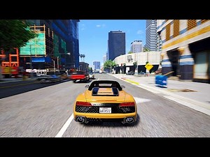 GTA V - AUDI R8 V10 ENGINE SOUND | LATEST VISUALV + RESHADE PRESET