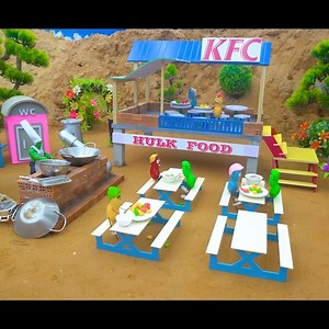 DIY Mini Tractor Builds a Luxury Brick and Concrete KFC Restaurant #diyprojects #diy #tinyworld #construction #restaurant #fblifestyles #5minutecrafts #Pakistan #mexico #indonesia #Philippines #miniworld | Mini Rural Project