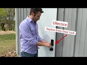 Ulecoce Keyless Entry Door Lock, 3 ways to open & autolocks!