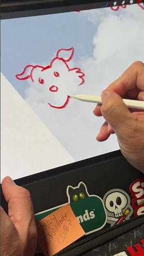 Let’s Draw What We See In Clouds (in Procreate)