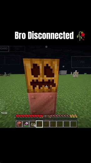 Bro Disconnected 🥀 #minecraft #funny #shorts #gaming