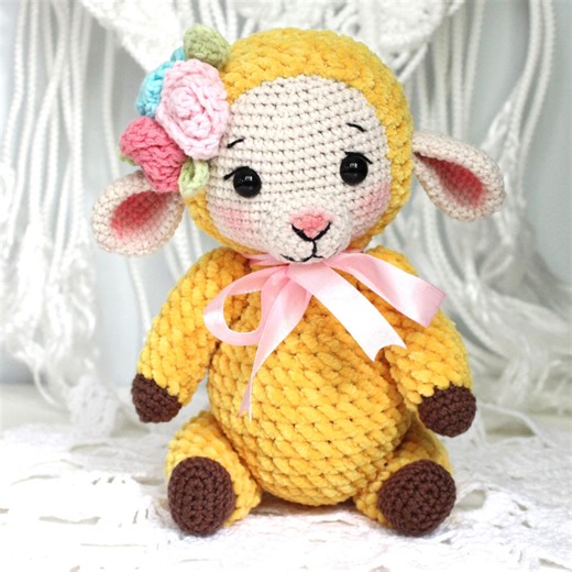Crochet Lamb Pattern PDF Amigurumi Sheep Ram Stuffed Animal Toy Crochet Tutorial - Etsy