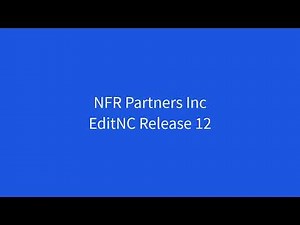 EditNC Release 12 and 12.1 Update