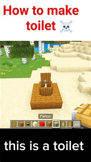 #minecraft #minecraftgameplay how to make toilet