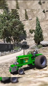 Driving A Custom John Deere Pulling Tractor & Sled by baggedcustoms in GTA 5 RP | Ace2k7