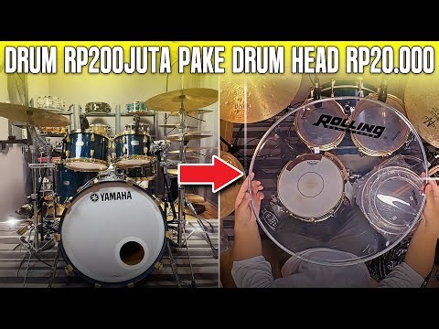 DRUM HEAD MERK ROLLING Rp20ribuan SEBAGUS INI?
